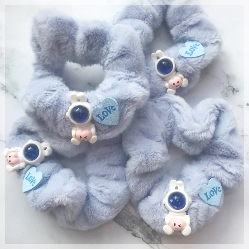 Astronaut Bunny Fuzzy Scrunchie | Chasing Unicorns