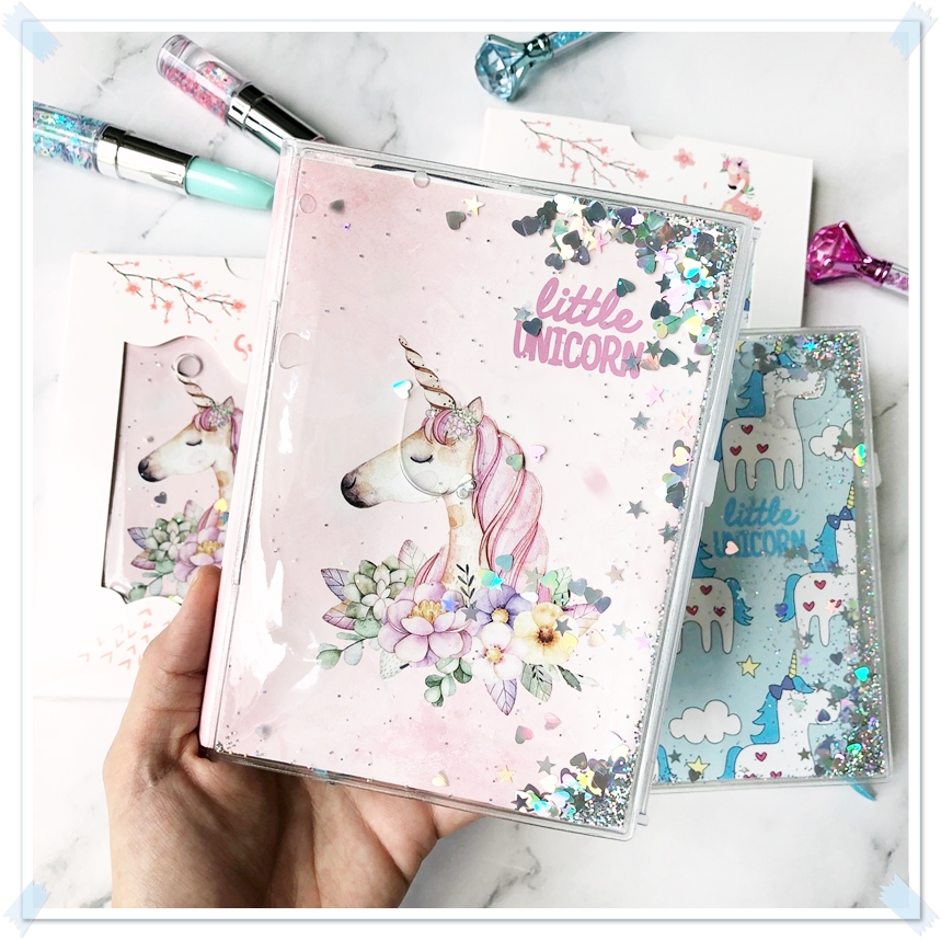 Unicorn Glitter Quicksand Planner Notebook | Chasing Unicorns