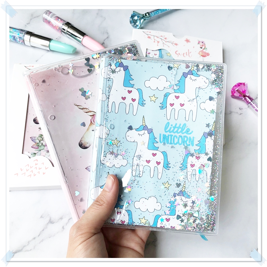 Unicorn Glitter Quicksand Planner Notebook | Chasing Unicorns