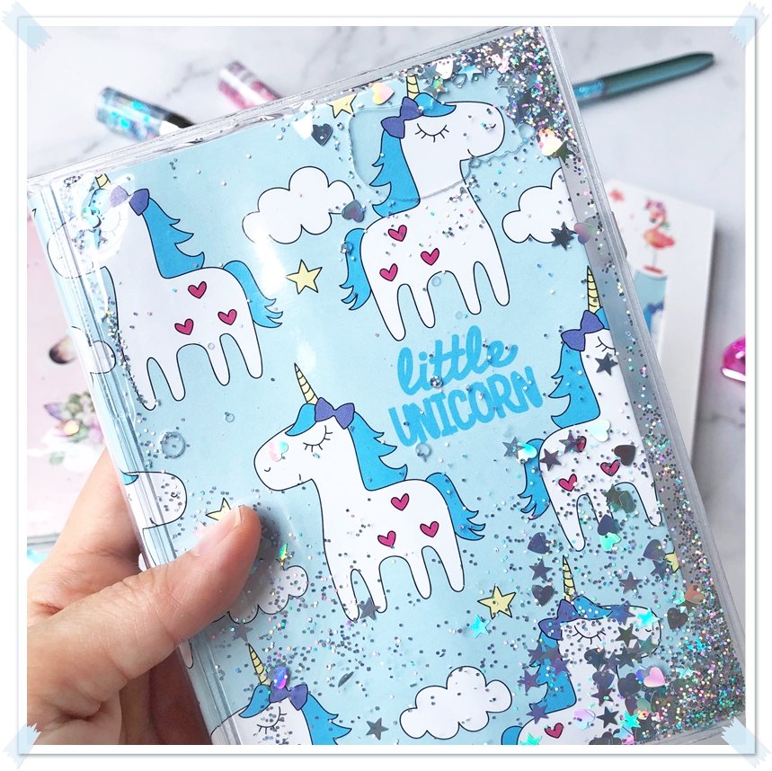Unicorn Glitter Quicksand Planner Notebook | Chasing Unicorns