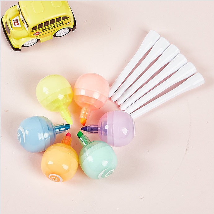 Mini Highlighter Pack of 6 - Lollipop | Chasing Unicorns