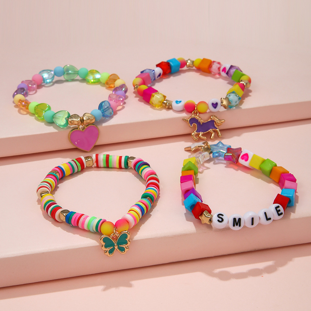 Unicorn Stackable 4pc Bracelet Set | Chasing Unicorns