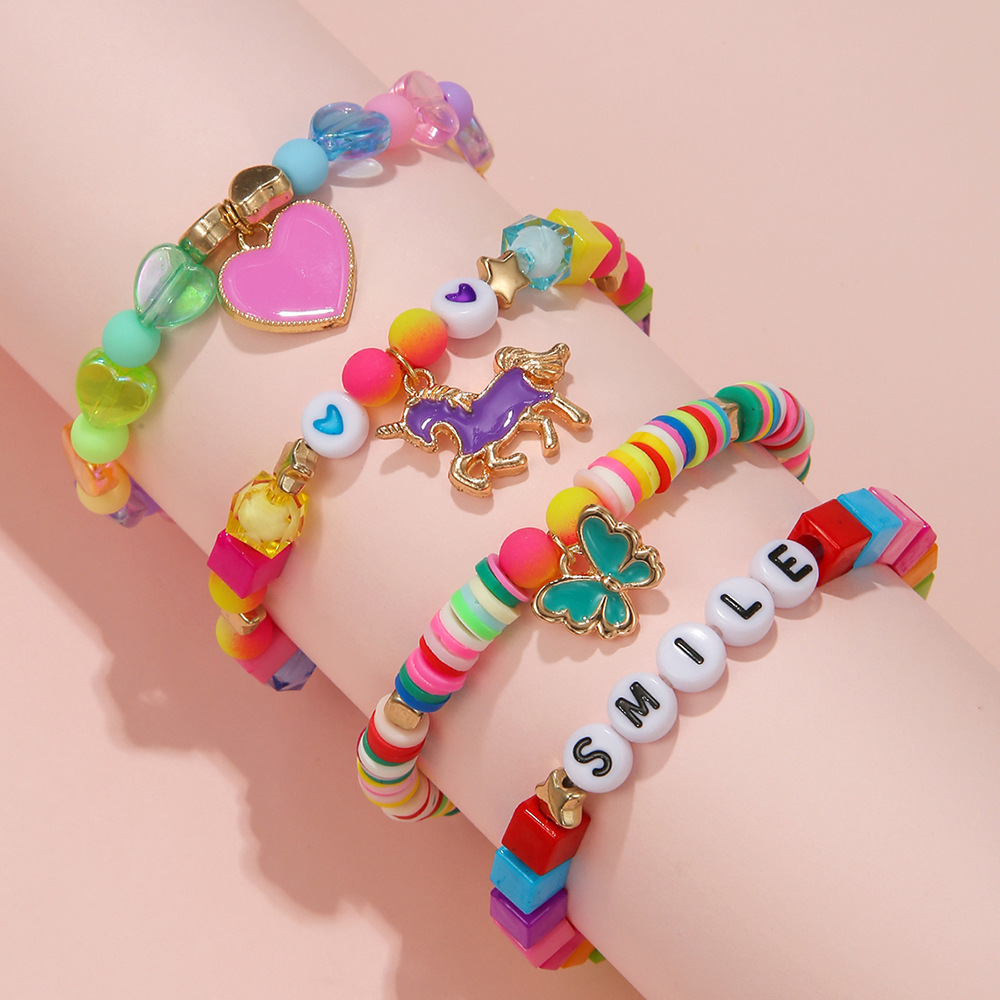 Unicorn Stackable 4pc Bracelet Set | Chasing Unicorns
