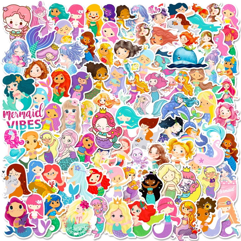 Mermaid Sticker Pack of 10 | Chasing Unicorns