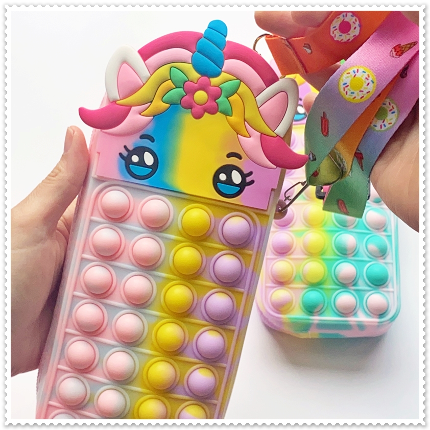 Unicorn Popit Pencil Case with Sling | Chasing Unicorns