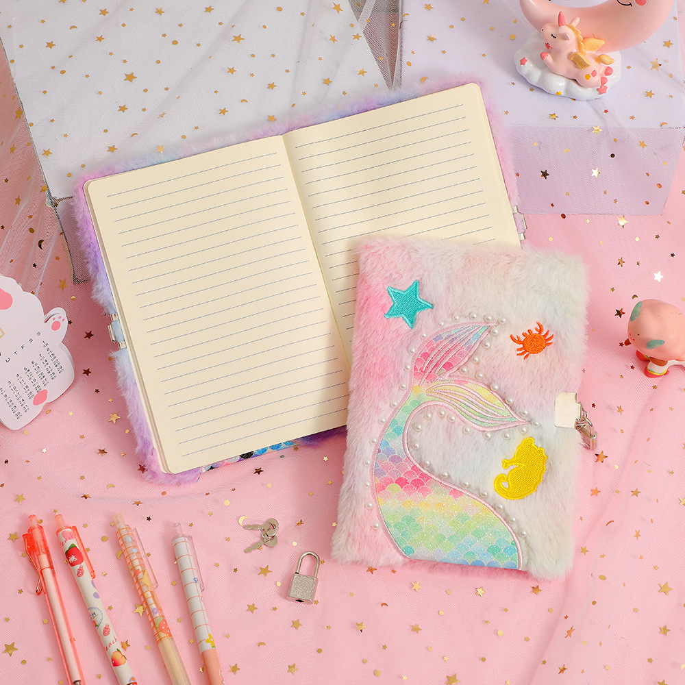 Mermaid Woolly Pearl A5 Notebook | Chasing Unicorns