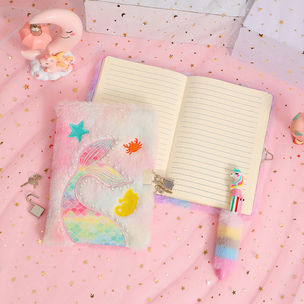 Mermaid Woolly Pearl A5 Notebook | Chasing Unicorns
