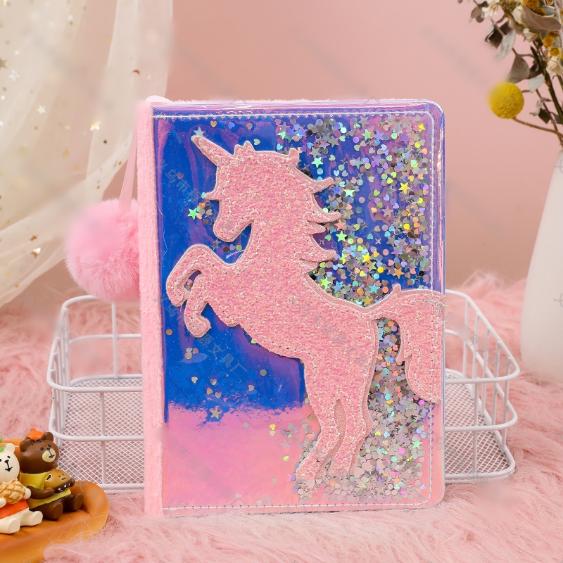 Unicorn Holographic Pompom Notebook | Chasing Unicorns