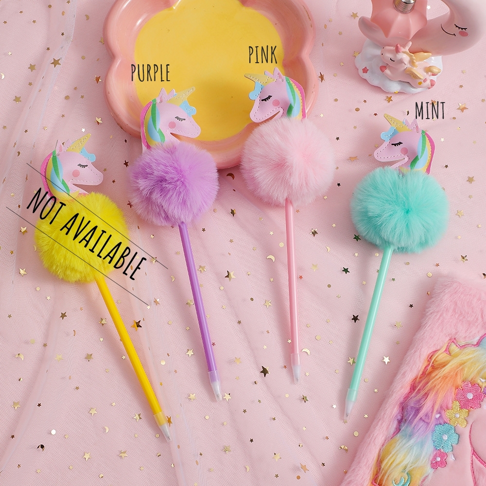 Unicorn Pompom Fantasy Pen | Chasing Unicorns