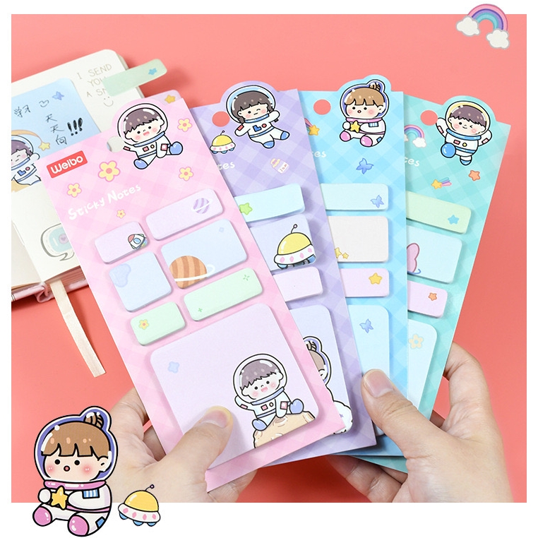 Adorable Astronaut Sticky Note Pack | Chasing Unicorns