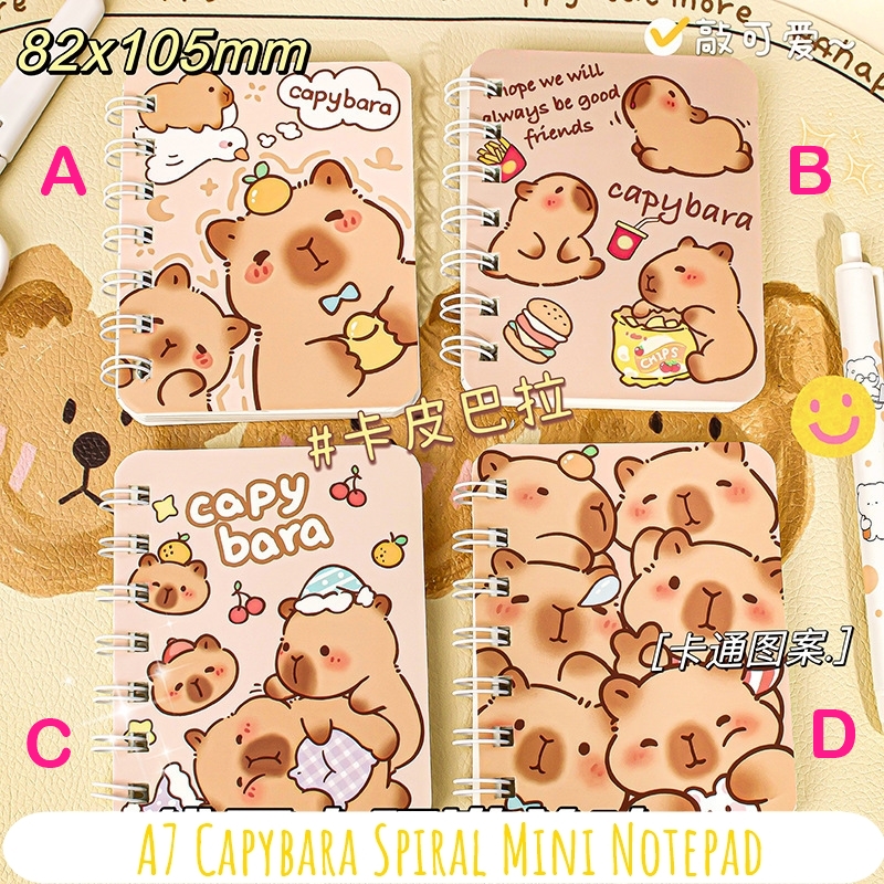 Capybara Spiral Mini Notebook | Chasing Unicorns