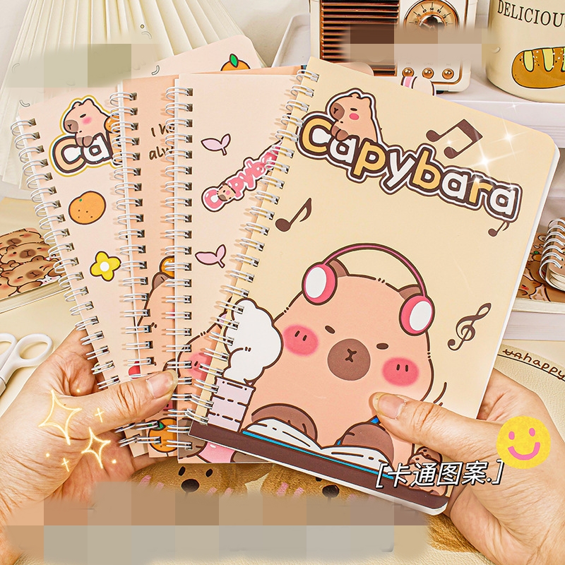 Capybara Spiral A5 Notebook | Chasing Unicorns