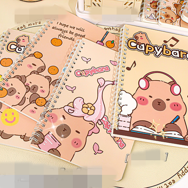 Capybara Spiral A5 Notebook | Chasing Unicorns