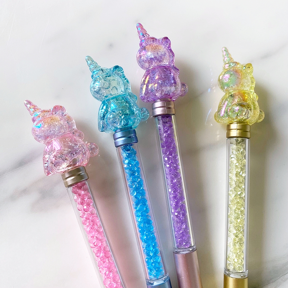Holographic Unicorn Crystal Ballpoint Pen | Chasing Unicorns