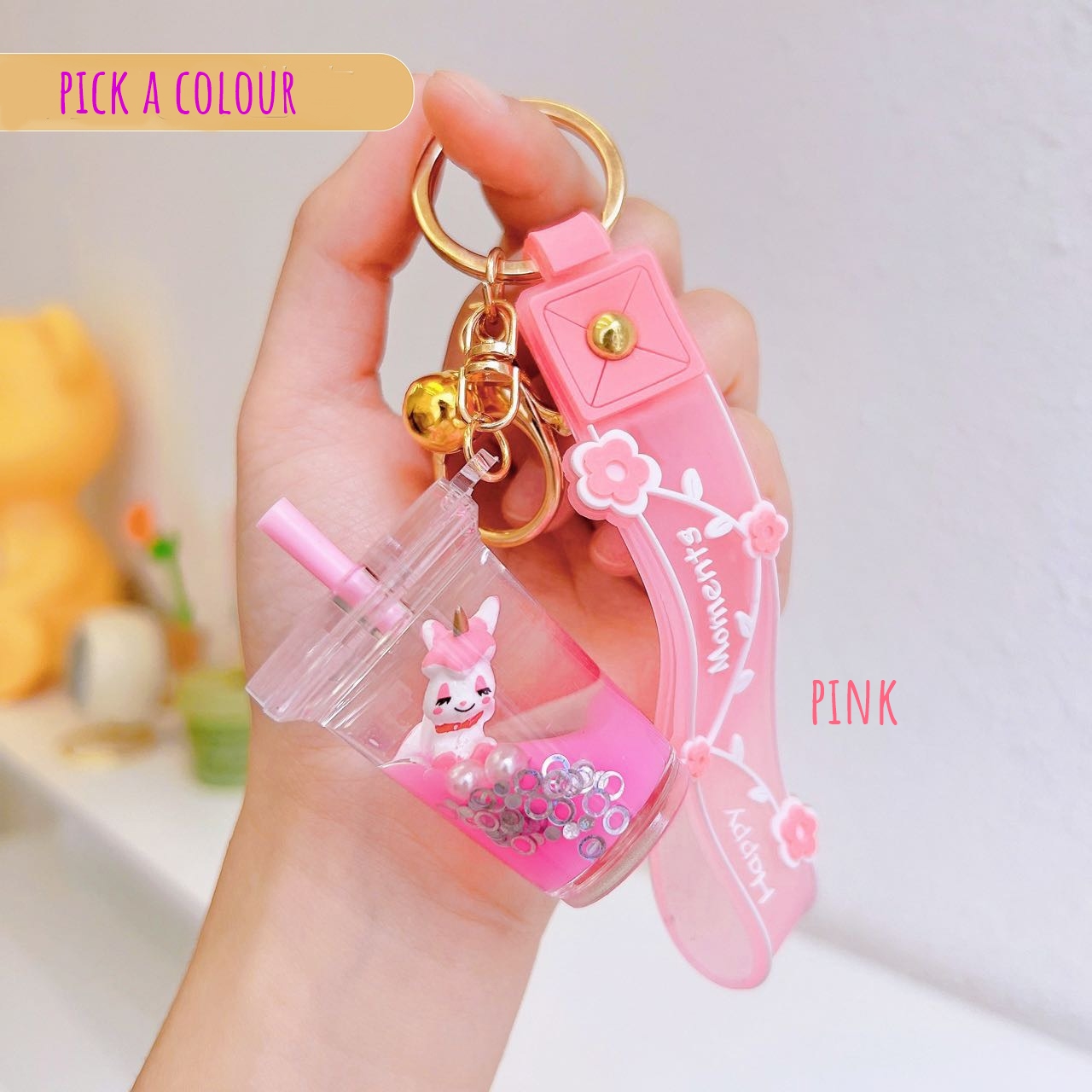 Unicorn Slurpee Cup Wristlet Keychain | Chasing Unicorns