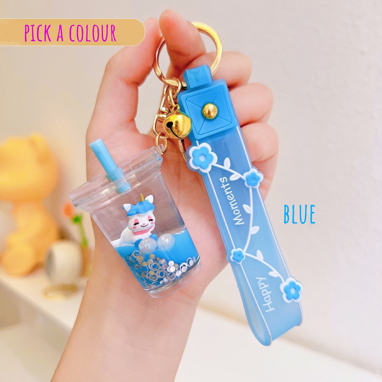 Unicorn Slurpee Cup Wristlet Keychain | Chasing Unicorns