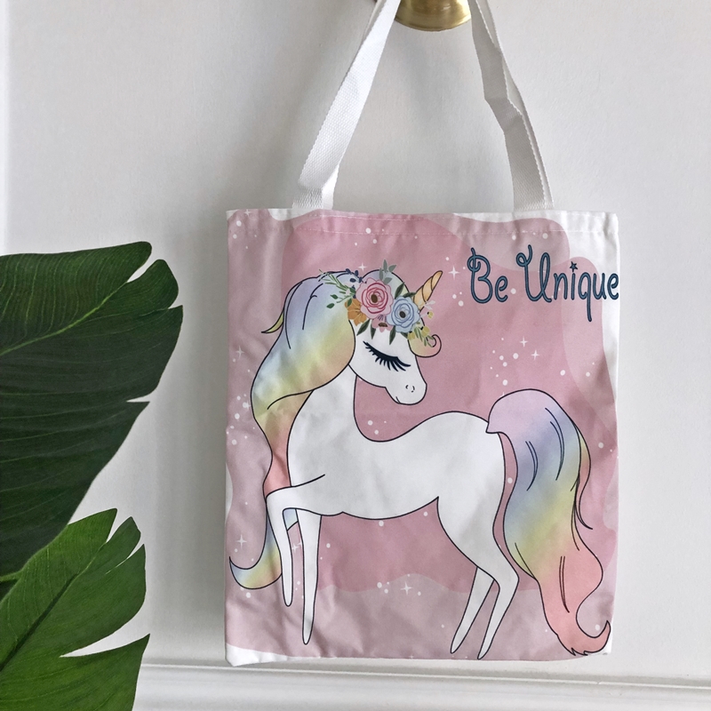 Be Unique Unicorn Canvas Tote Bag | Chasing Unicorns