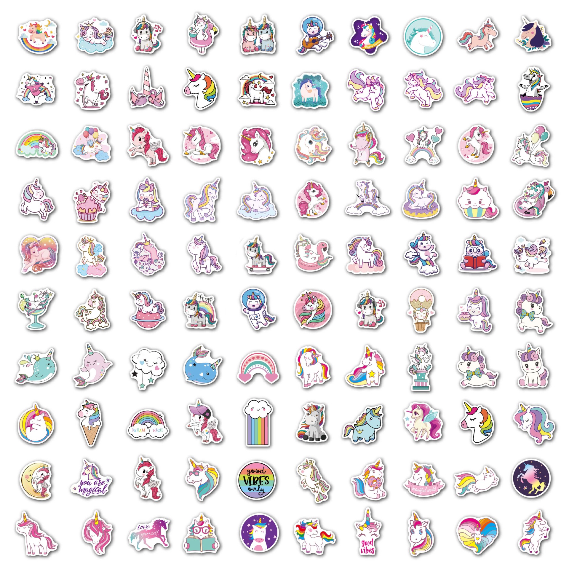 Unicorn Sticker Pack of 10 | Chasing Unicorns