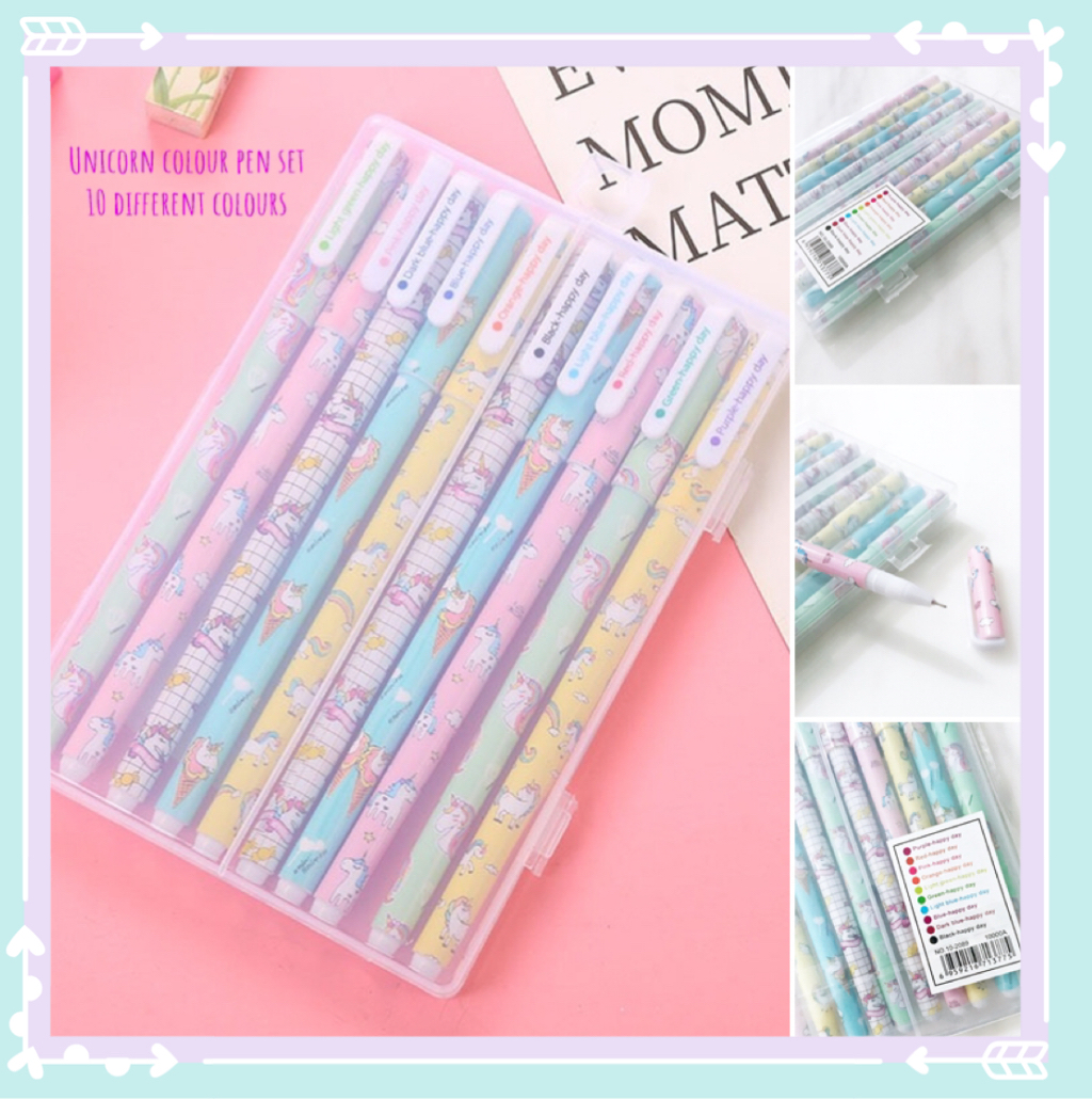 Unicorn 10-piece Colour Pen Set | Chasing Unicorns