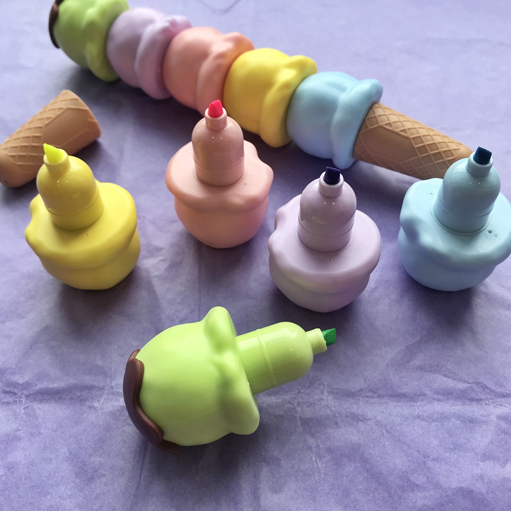 Stacking Mini Highlighters - Ice Cream Cone | Chasing Unicorns