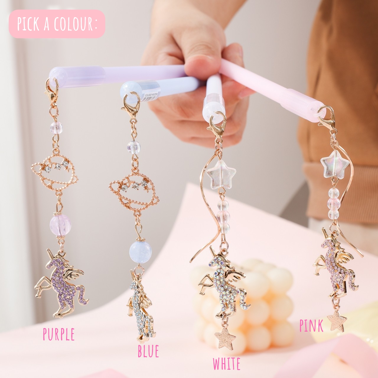 Unicorn Pendant Charm Pen | Chasing Unicorns