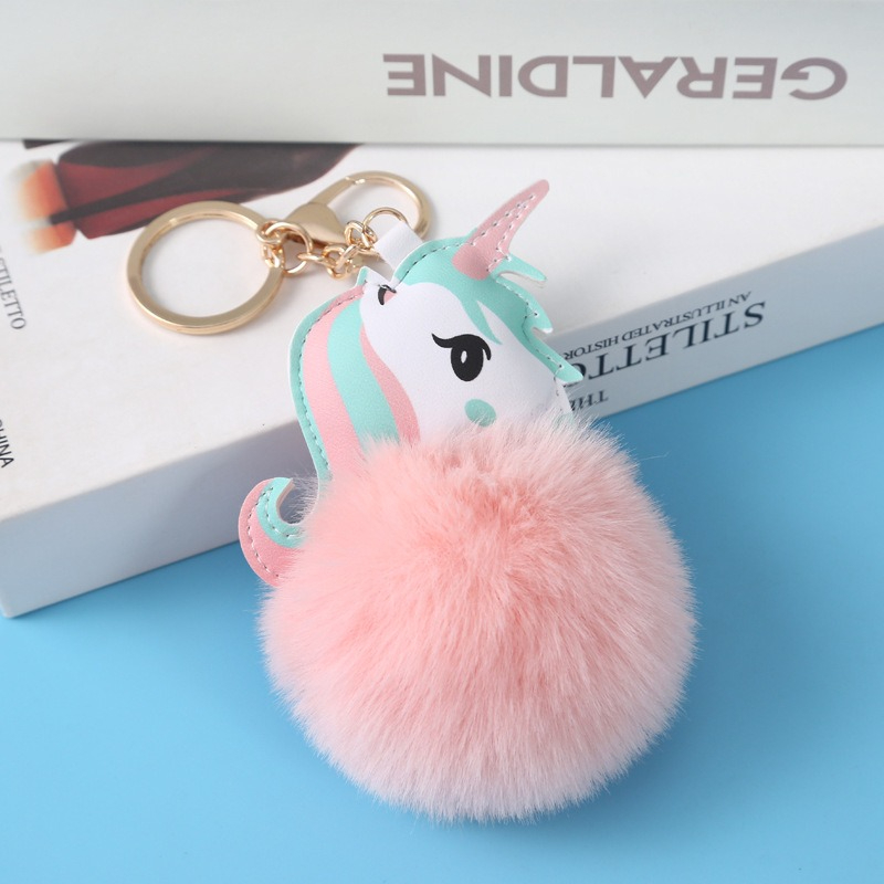 Unicorn Pom Pom Keychain | Chasing Unicorns