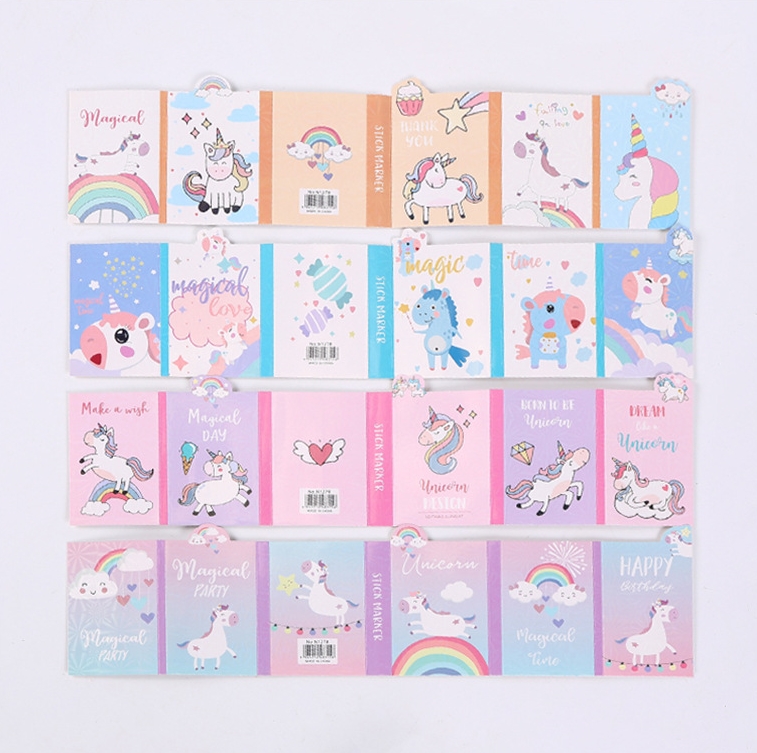 Unicorn Sticky Memo Tab Booklet | Chasing Unicorns