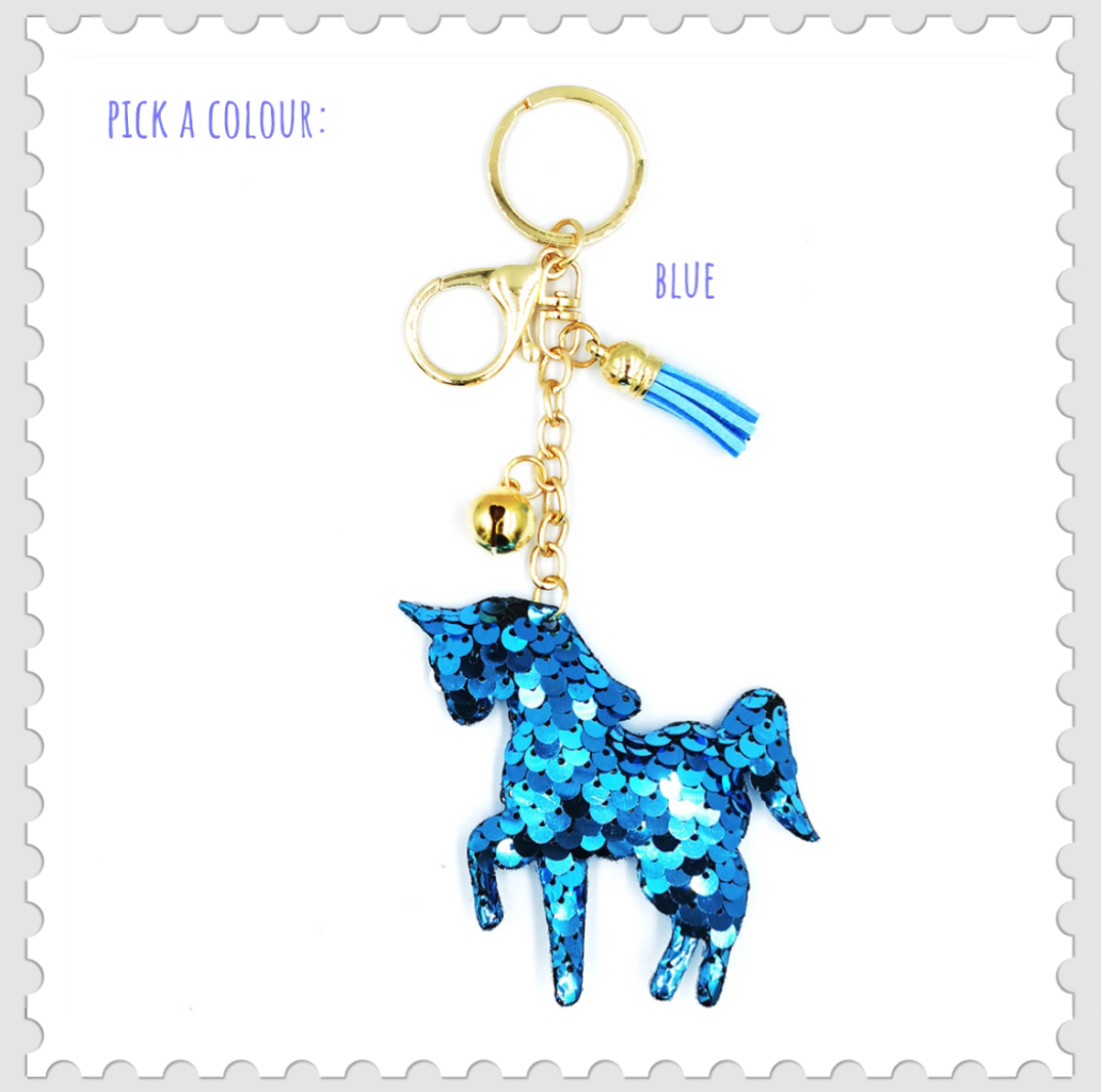 Unicorn Reversible Sequin Keychain | Chasing Unicorns