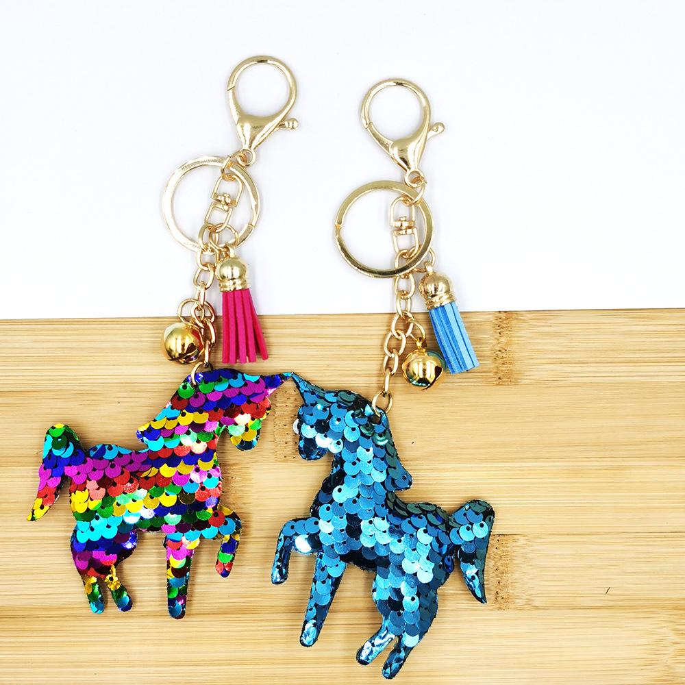 Unicorn Reversible Sequin Keychain | Chasing Unicorns
